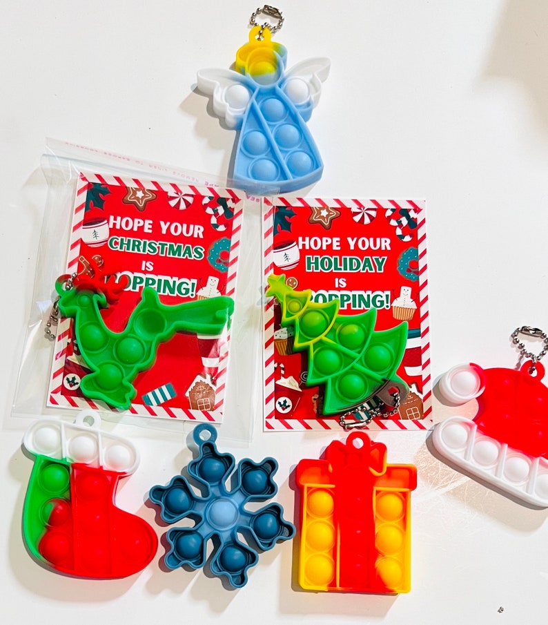 Christmas Popit Favors Holiday Pop It Party Favors - Etsy