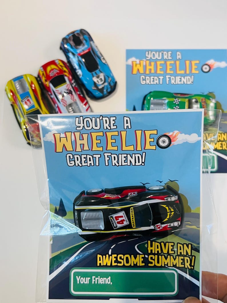 Race Car Class Favor, Car Party Favors , Last Day of School Gifts, - Etsy