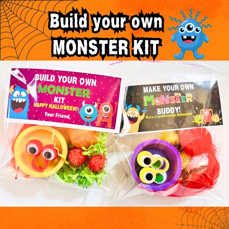 Halloween MONSTER Kit Build Your Own Monster Halloween - Etsy