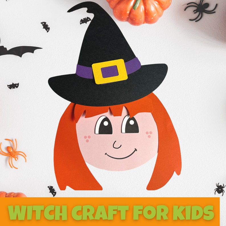 HALLOWEEN Paper Witch Craft Halloween Craft Fall Craft Ideas Halloween ...