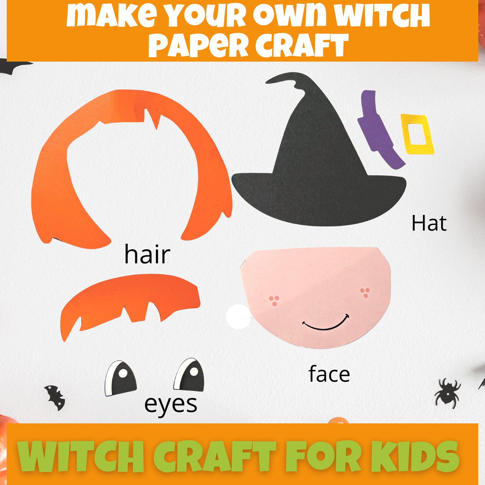HALLOWEEN Paper Witch Craft Halloween Craft Fall Craft Ideas Halloween ...