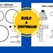 Build a Snowman Worksheet| Winter Activity for Kids| Snowman Coloring ...