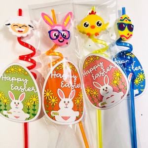 EASTER STRAWS FAVORS - Etsy