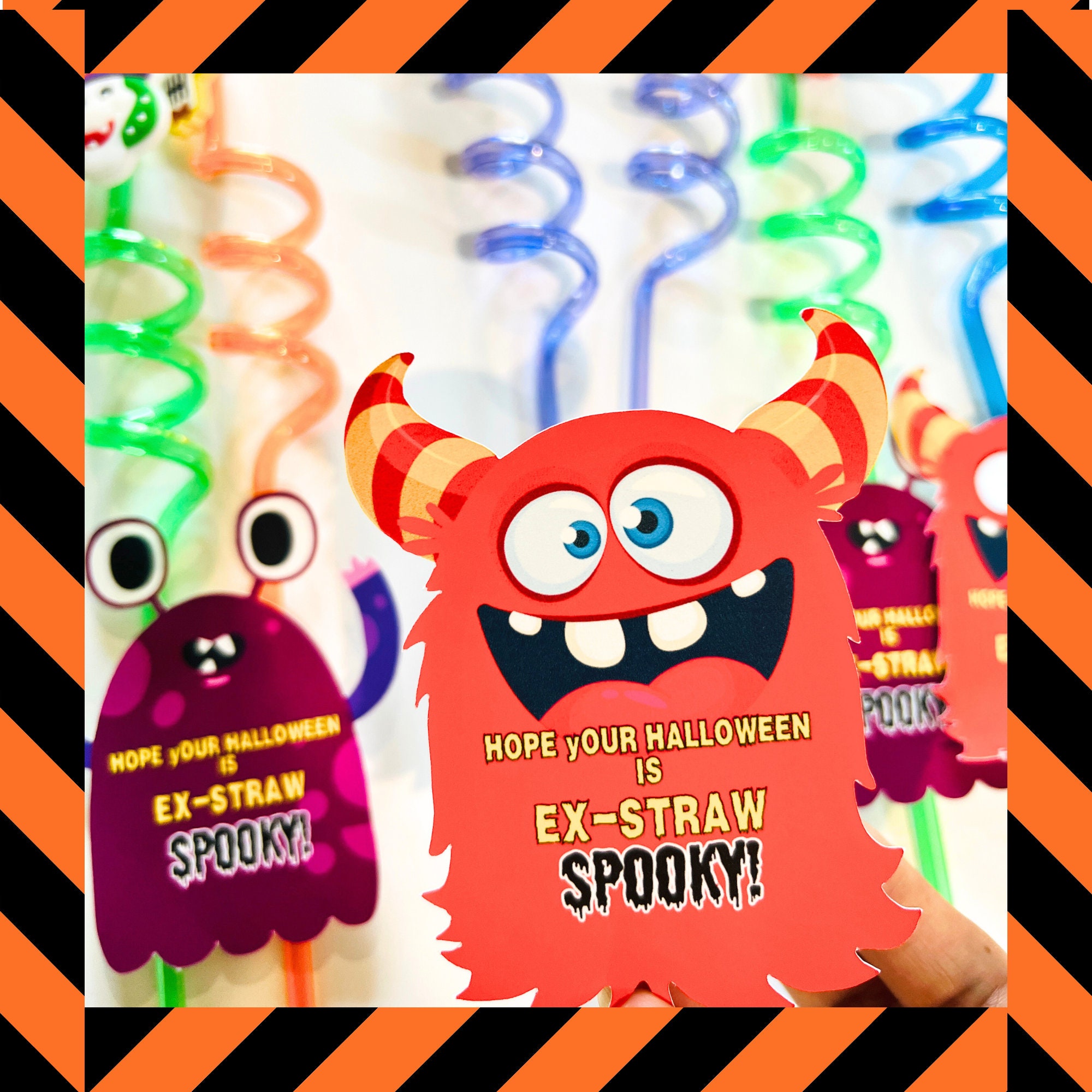 HALLOWEEN STRAW GIFTS for Halloween Party Favor Trick or - Etsy