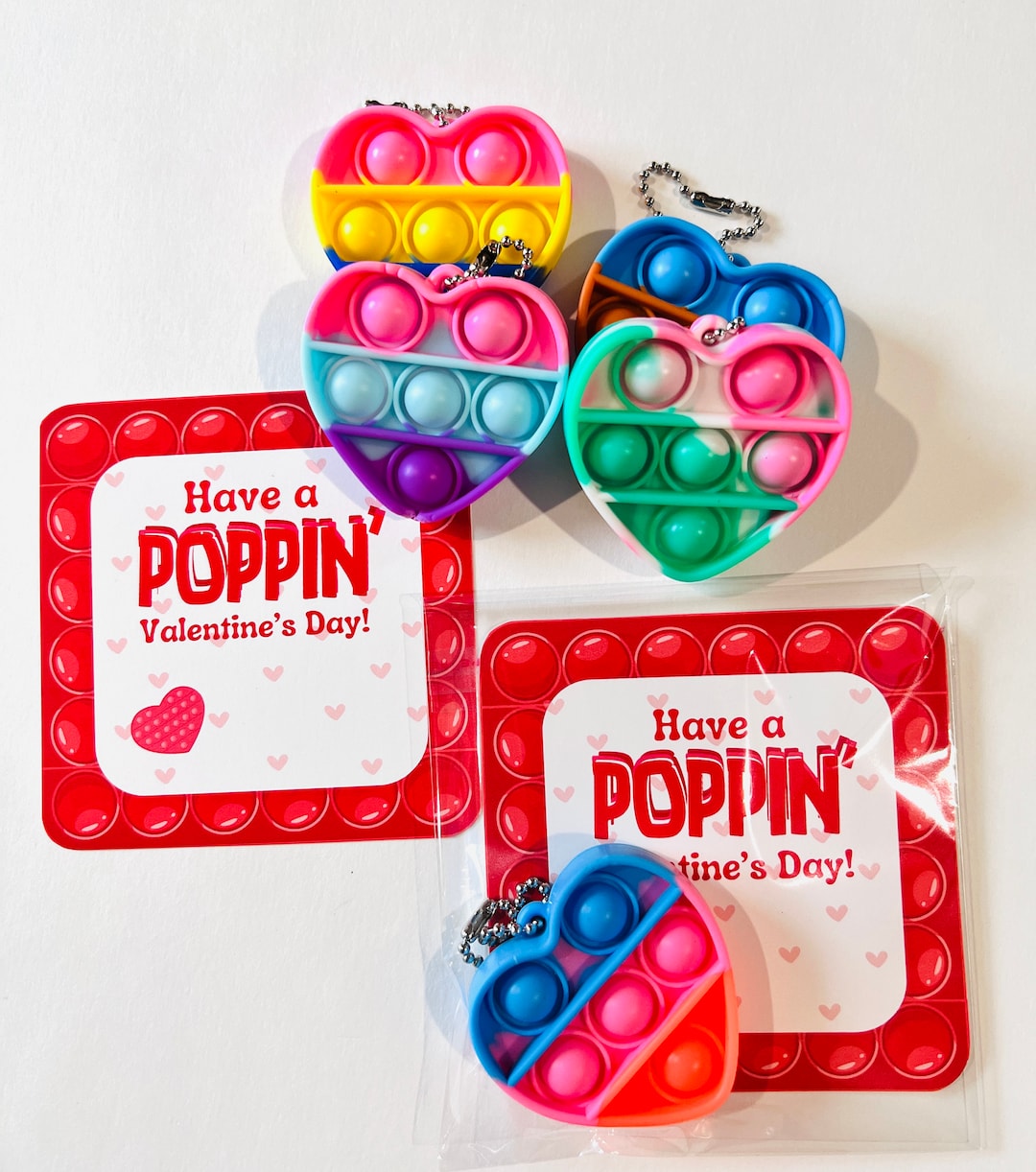 Valentines Mini Popit Favors| Class Valentine Gifts - Etsy