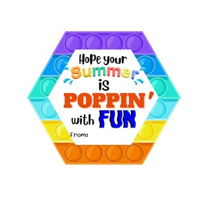 End of School Year Classroom Gifts| Popit Classroom Favors| Popit ...