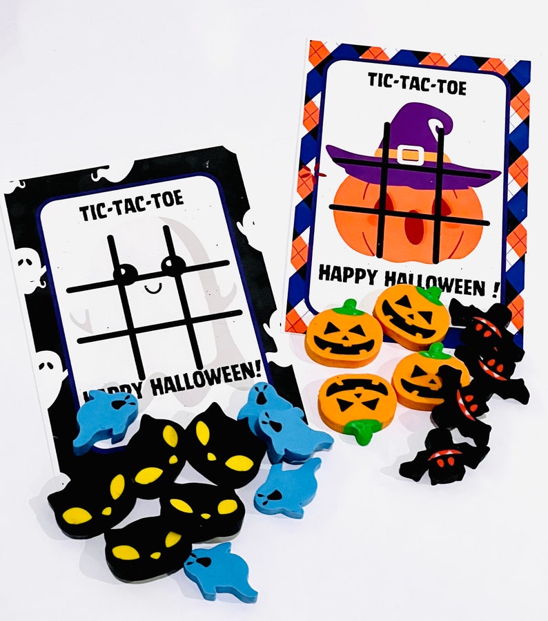 Halloween Tic-tac-toe Favors/ Halloween Classroom Gifts/halloween Party ...