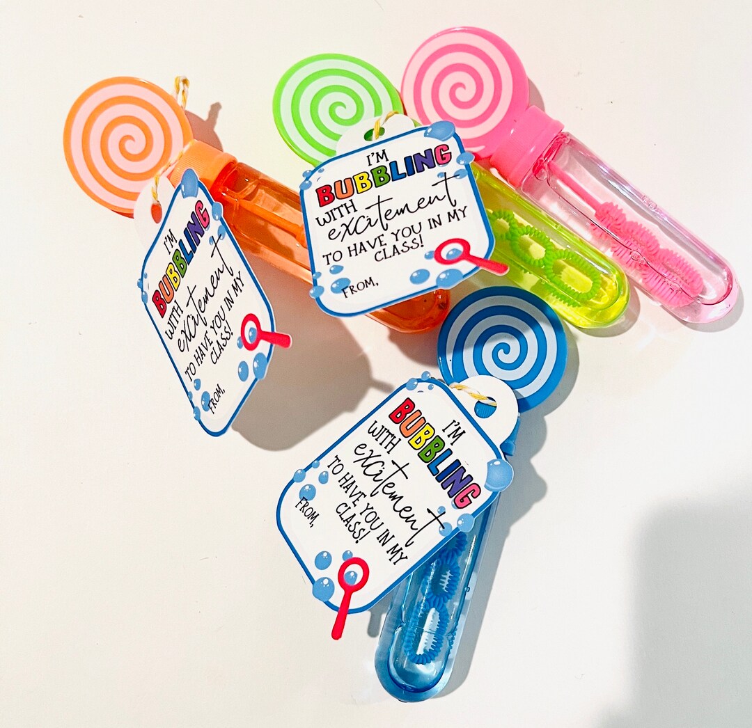 Back to School Bubble Favors for Class - Etsy