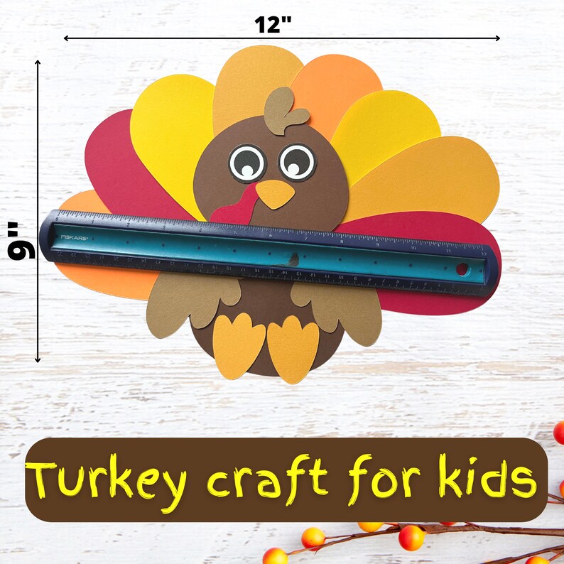 Thanksgiving Turkey Paper Craft Kits for Kidsthanksgiving Kid's Turkey ...