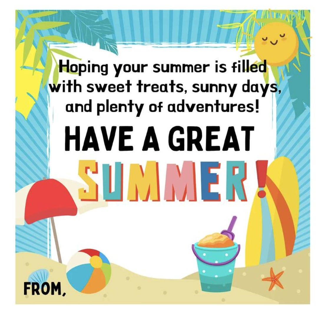 Summer Last Day of School Card / Digital File - Etsy