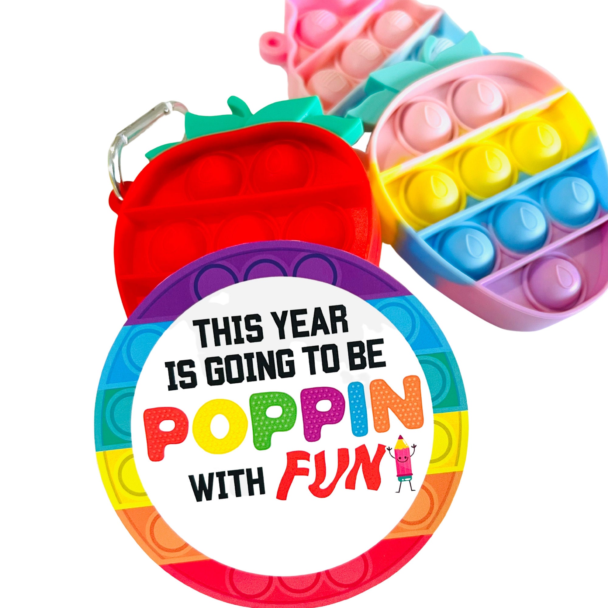 POPPIT BACK to SCHOOL Classroom Gifts Popit Classroom Favors Popit ...