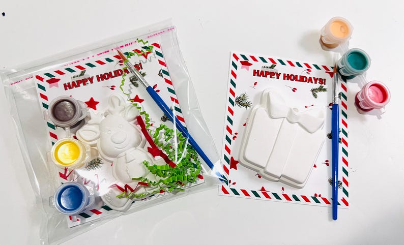 Christmas Ornaments Paint Favors/ Paint Your Own Christmas Ornaments - Etsy