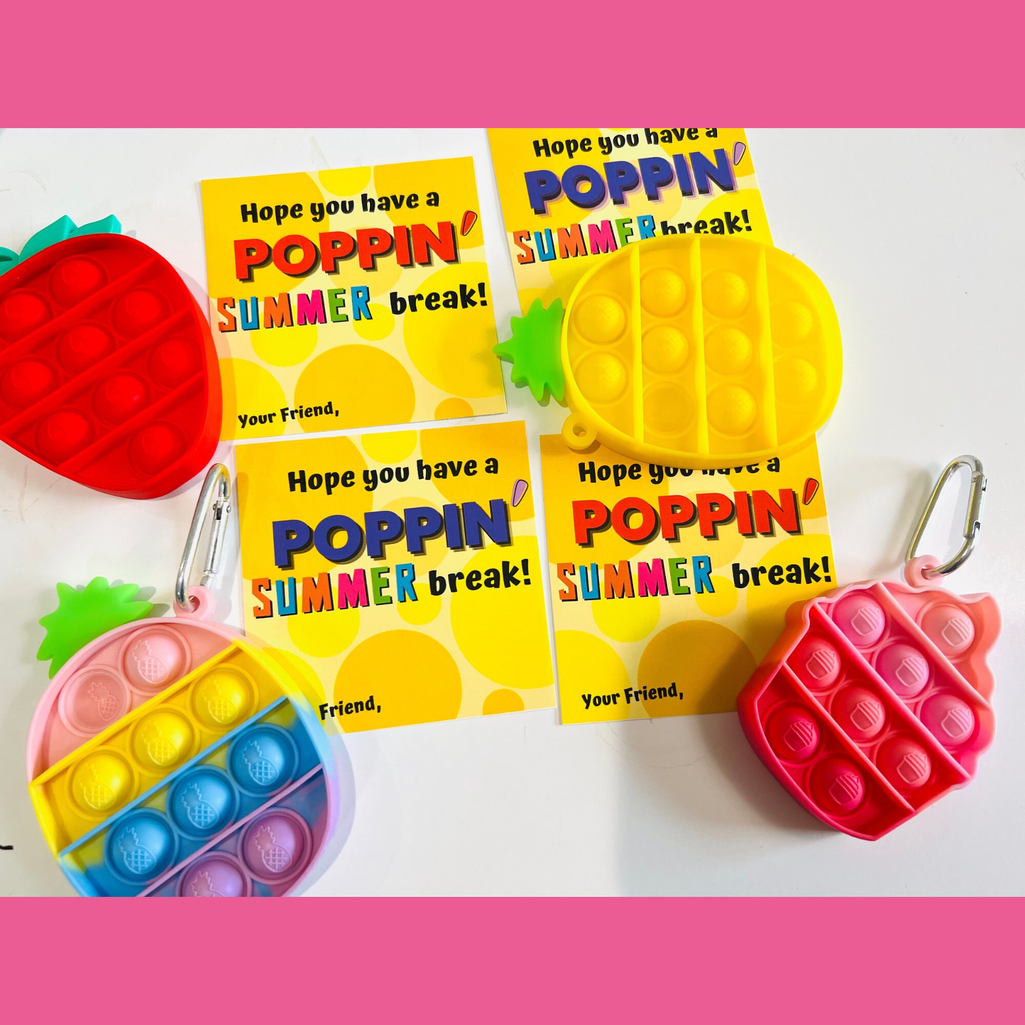 End of School Year Classroom Gifts| Popit Classroom Favors| Popit ...