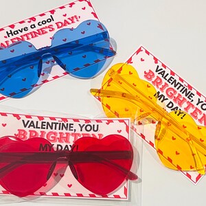 Valentine Sunglasses Favor | Heart Shaped Glasses Valentine | Classroom ...