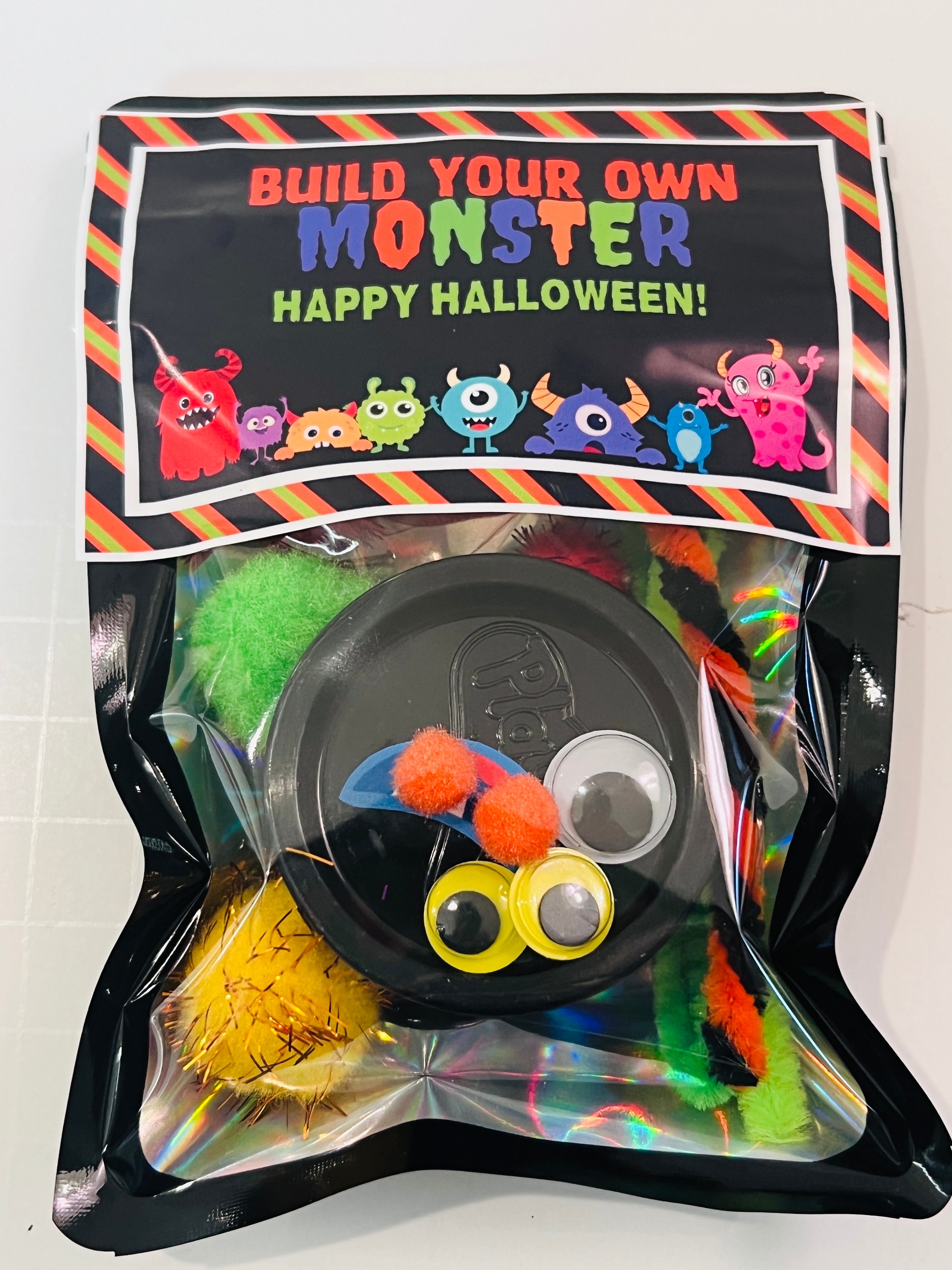 Build Your Own Monster Kit| Halloween MONSTER Kit | Play Doh Favors ...