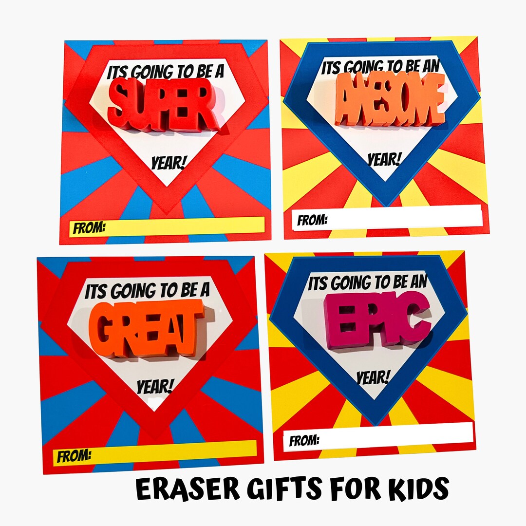 ERASER Gifts for Kids| Back to School Student Gifts! Welcome Back to ...