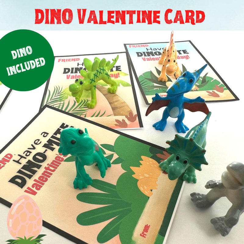 Dinosaur Valentine - Etsy