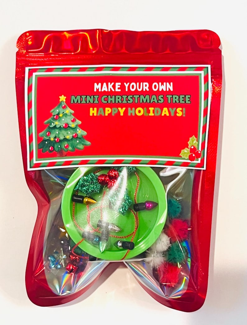 Make A Mini Christmas Tree/ Winter Party Favors/ - Etsy