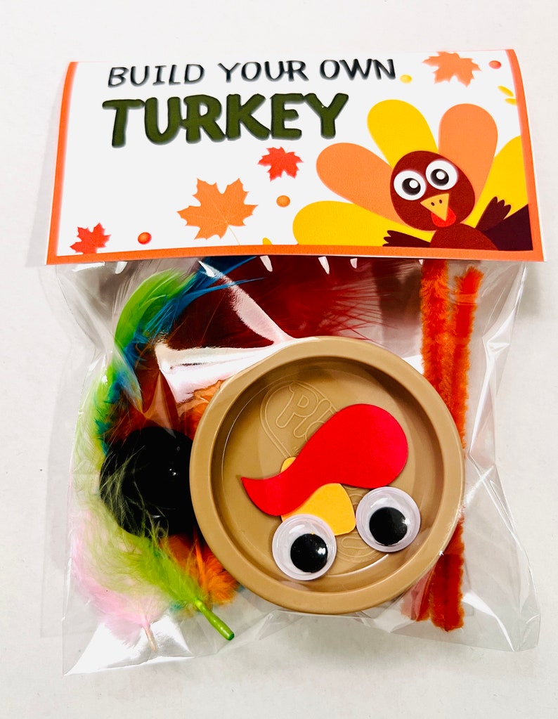 BUILD Your Own Turkey/ Mini Playdoh Favors/ Thanksgiving Class Gifts - Etsy