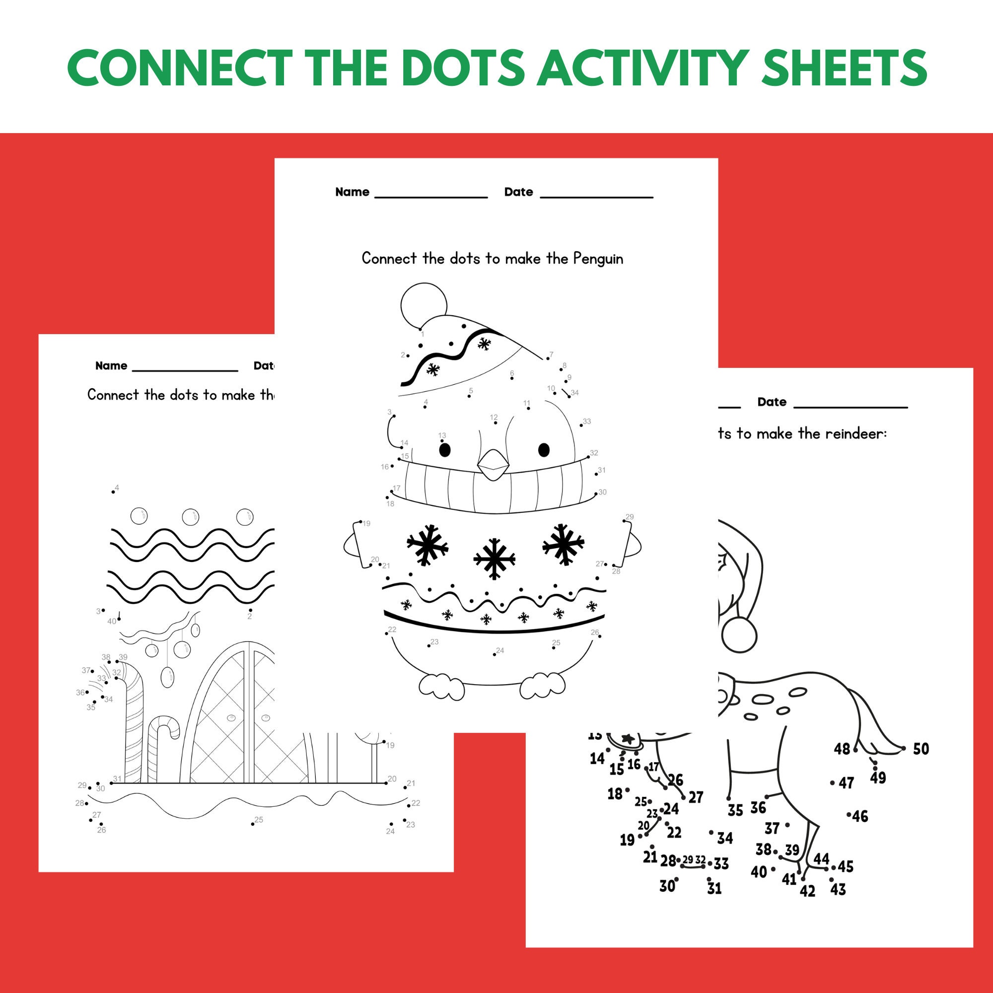 Christmas Activity Pages for Kids| Christmas Activities Printable ...