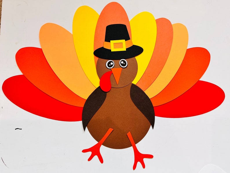 Turkey Paper Craft Kit| Thanksgiving Craft Activity| DIY Kids Craft ...