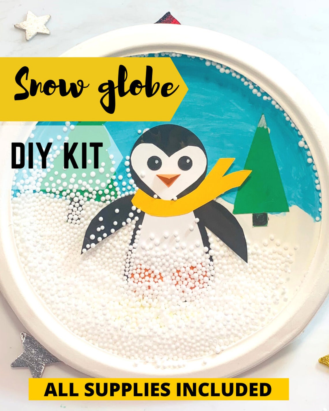 DIY Snow Globebundle OF 2 Kit Craft for Kids Winter - Etsy