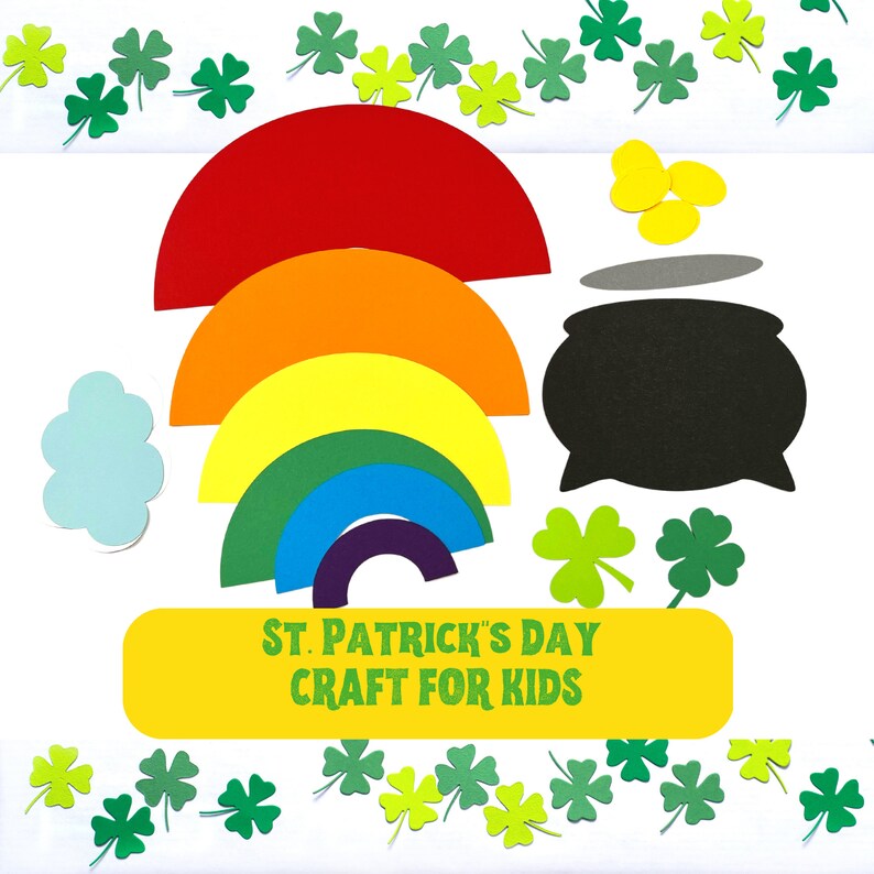 ST. PATRICK'S DAY Craft for Kids Rainbow Paper Craft/ - Etsy
