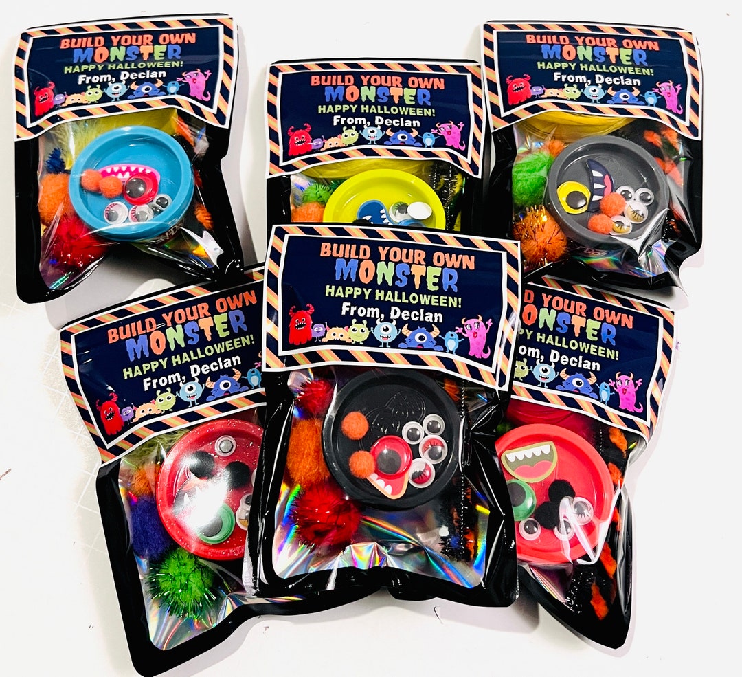 Build Your Own Monster Kit| Halloween MONSTER Kit | Play Doh Favors ...