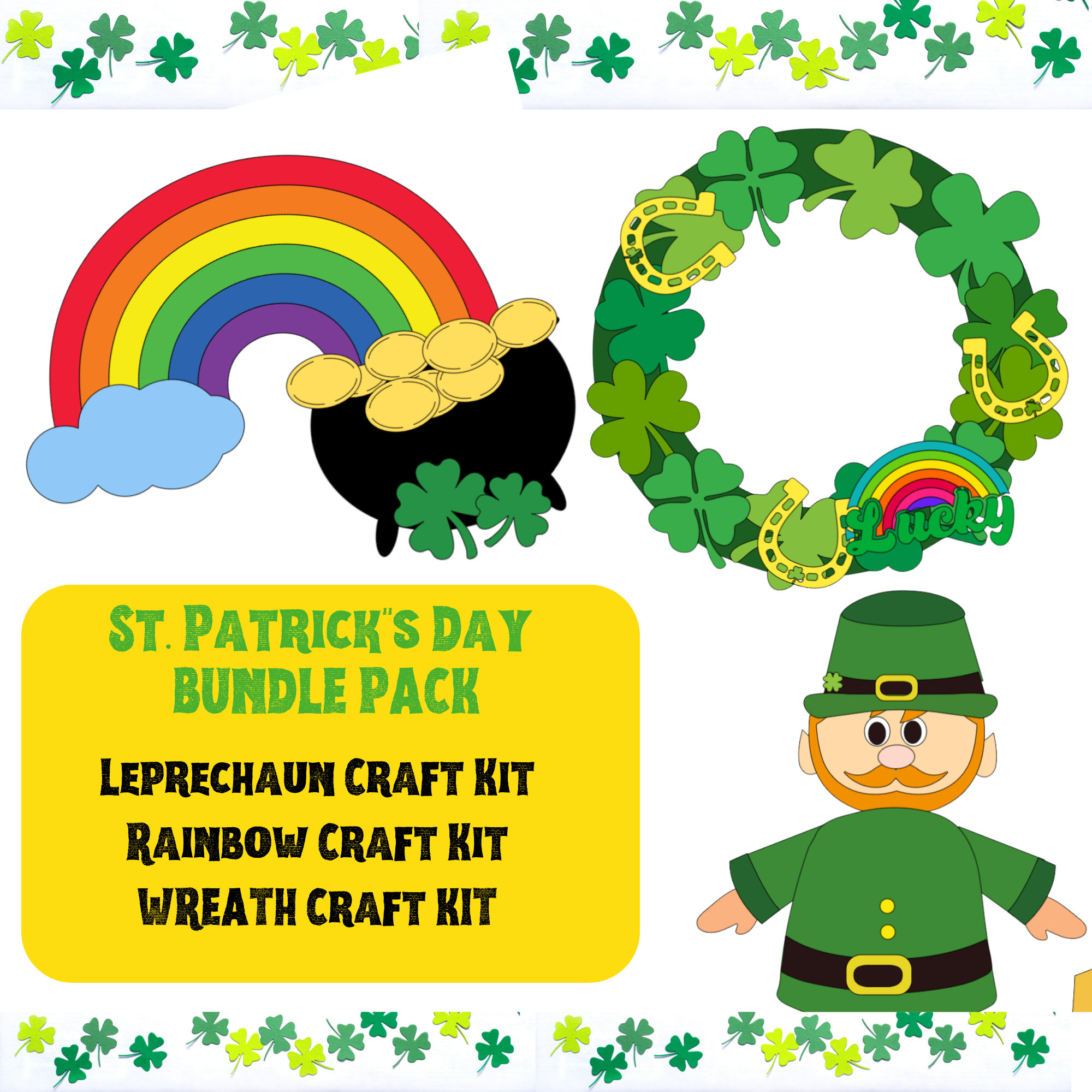 ST. Patrick’s Day Craft for Kids| Rainbow Paper Craft| Leprechaun Craft ...