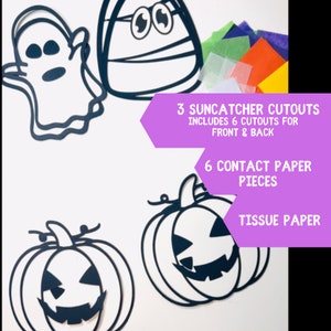 Halloween Suncatcher Kit | Halloween Gifts| |fall Classroom Activity ...