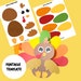 Build a Turkey Printable Craft for Kids Thanksgiving Fall Activity - Etsy