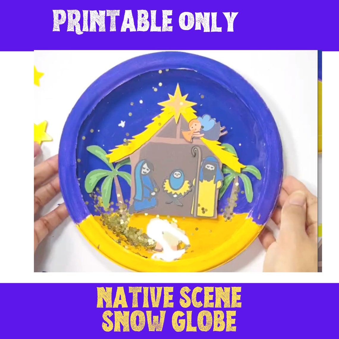 Native Scene Snow Globe Craft for Kids - Etsy