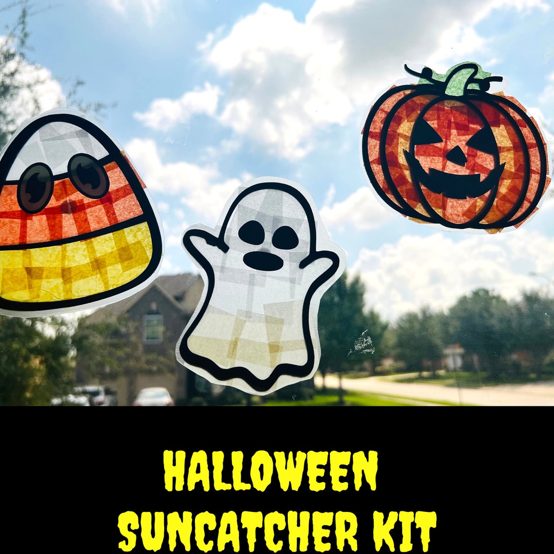 Halloween Suncatcher Kit | Halloween Gifts| |fall Classroom Activity ...