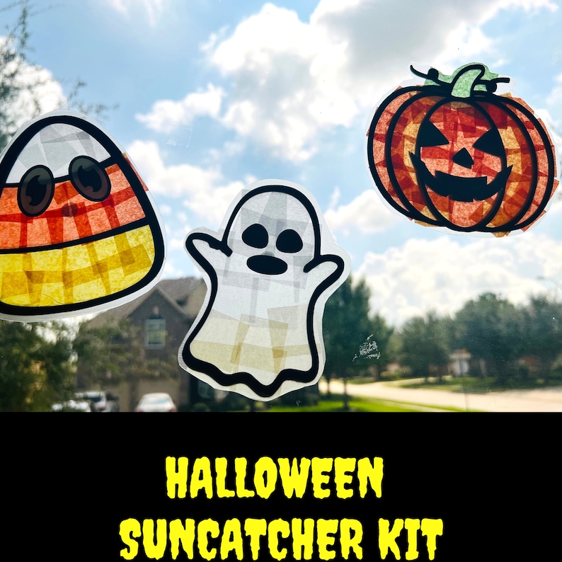 Halloween Suncatcher Kit Halloween Gifts fall Classroom Activity for ...