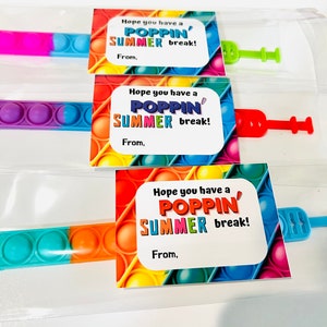 End of School Classroom Gifts| Pop It Bracelet Classroom Gifts| End of ...