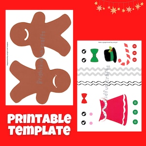 Gingerbread Boy and Girl Craft Printable Templates| Winter Crafts ...