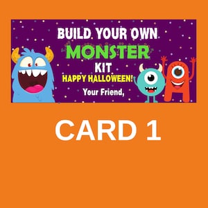 Halloween MONSTER Kit| Build Your Own Monster| Halloween Classroom ...