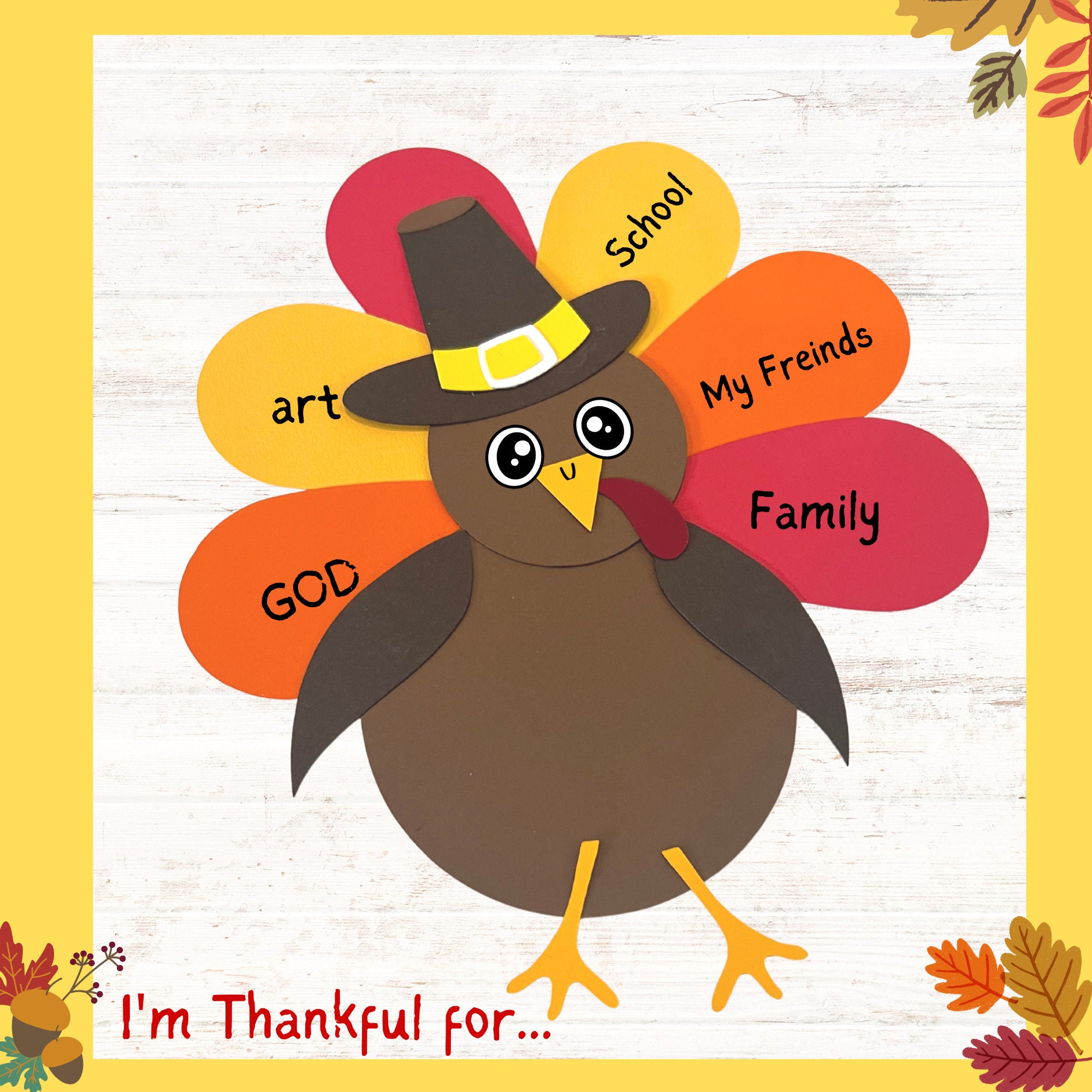 SET of FALL Craft Kit Kids DIY Kit Fall Activity for Kids - Etsy