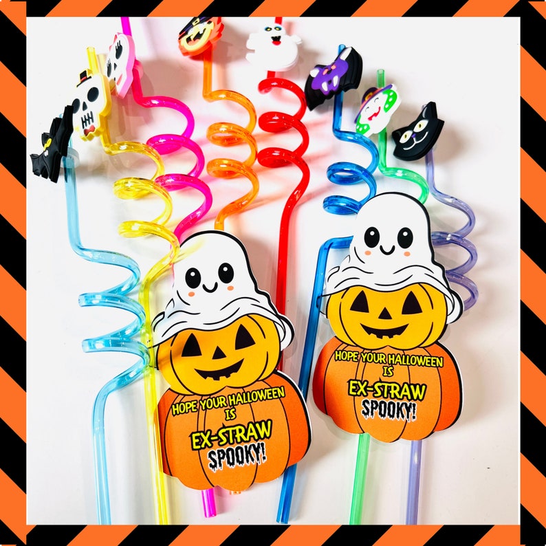 HALLOWEEN STRAW GIFTS for Halloween Party Favor Trick or - Etsy