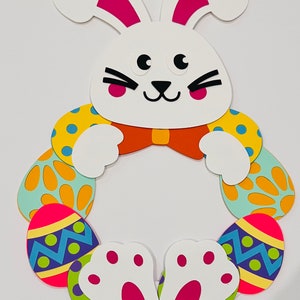 Easter Bunny Wreath Kit| Kids Paper Craft Kit - Etsy