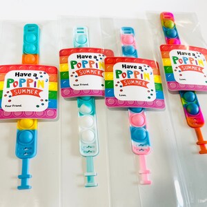 End of School Classroom Gifts| Pop It Bracelet Classroom Gifts| End of ...