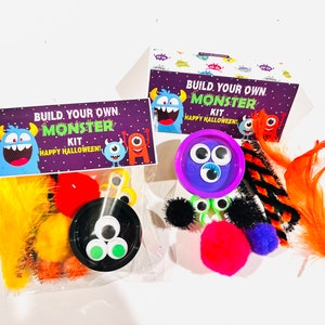 Halloween MONSTER Kit Build Your Own Monster Halloween Classroom Treat ...