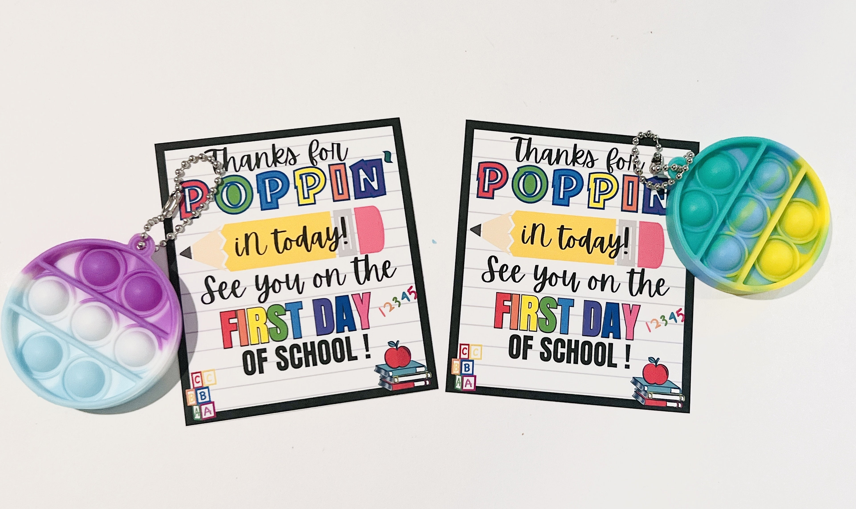 Back to School Student Gifts| Mini Pop It Keychain Gift |teacher ...