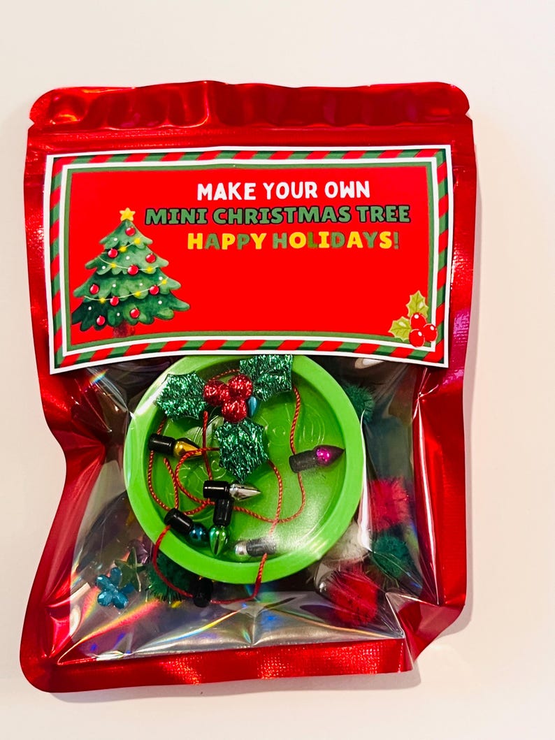 Make A Mini Christmas Tree/ Winter Party Favors/ - Etsy