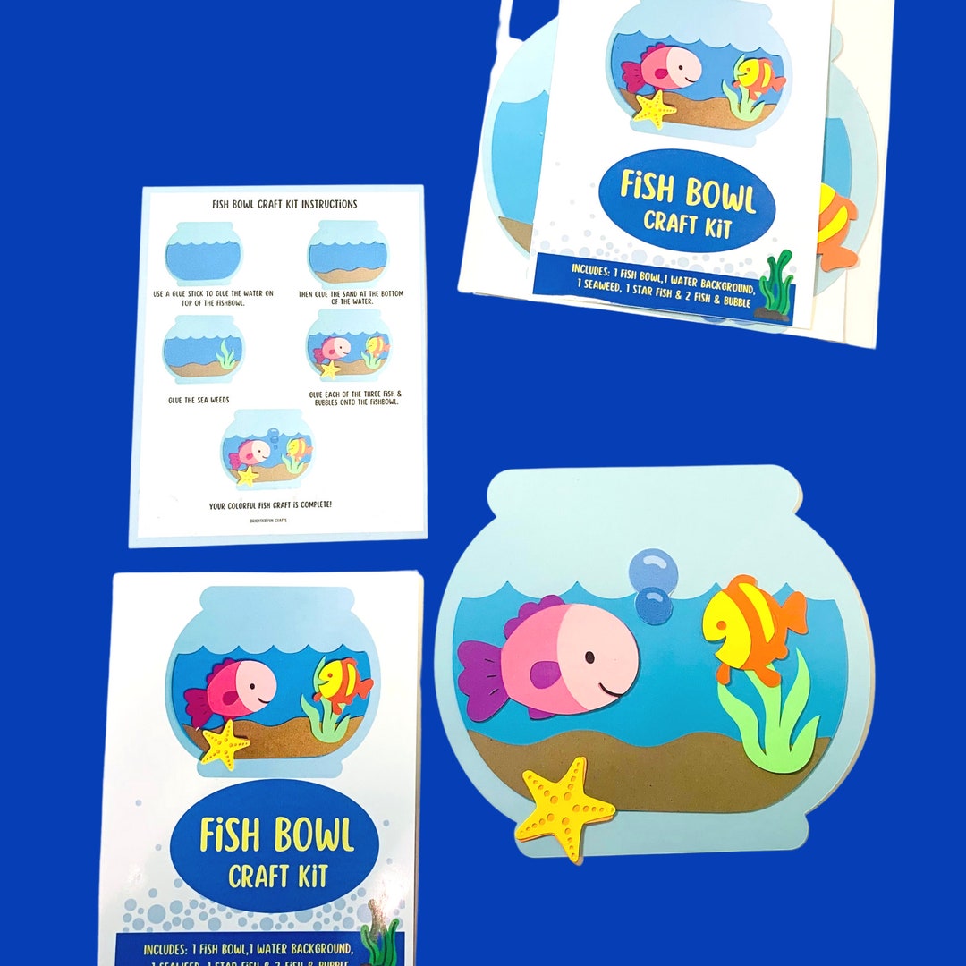 Fish Bowl Craft Kit Paper Crafts KIT Preschool Craft/aquarium Preschool ...