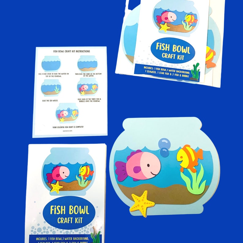 Fish Bowl Craft Kit Paper Crafts KIT Preschool Craft/aquarium Preschool ...