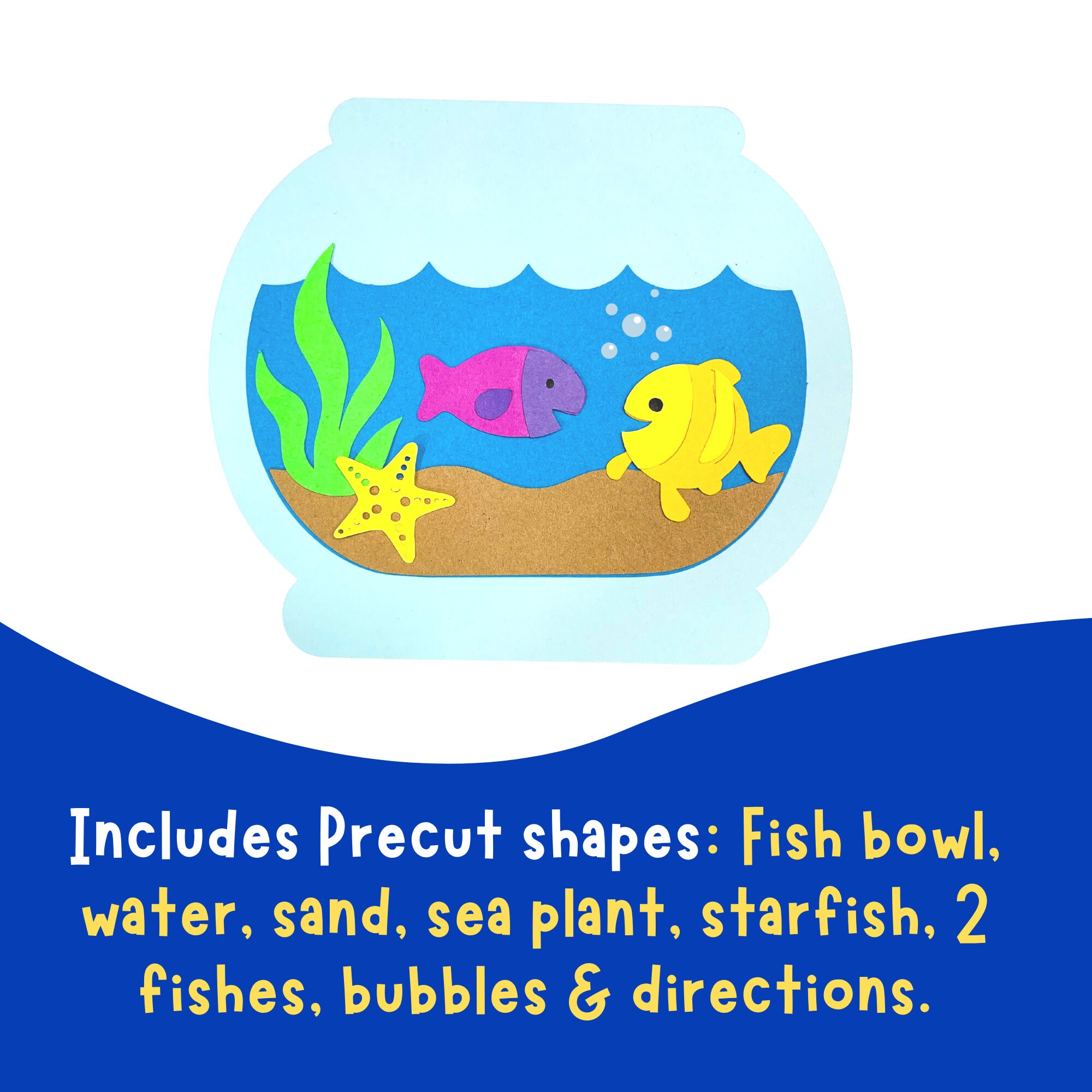 Fish Bowl Craft Kit Paper Crafts KIT Preschool - Etsy
