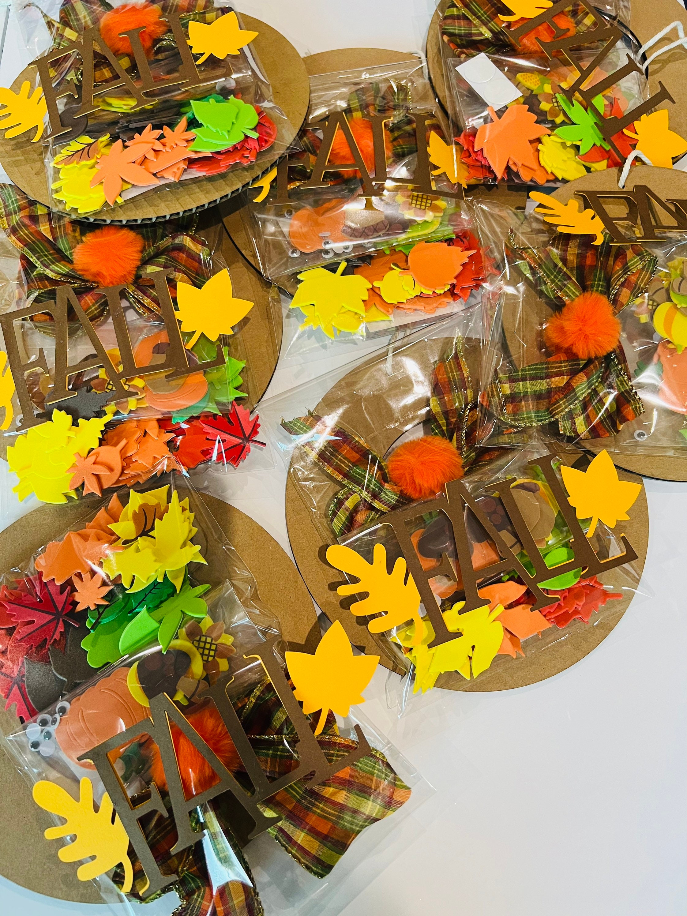 Fall Wreath DIY KIT| Thanksgiving Craft Kit for Kids - Etsy