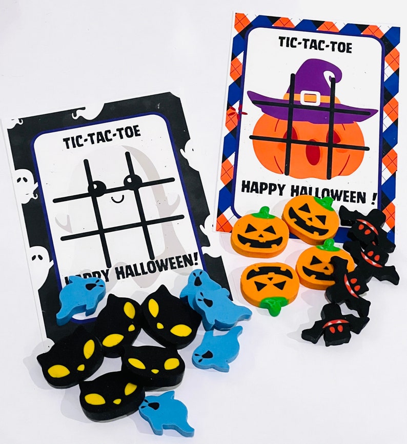 Halloween Tic-tac-toe Favors/ Halloween Classroom Gifts/halloween Party ...