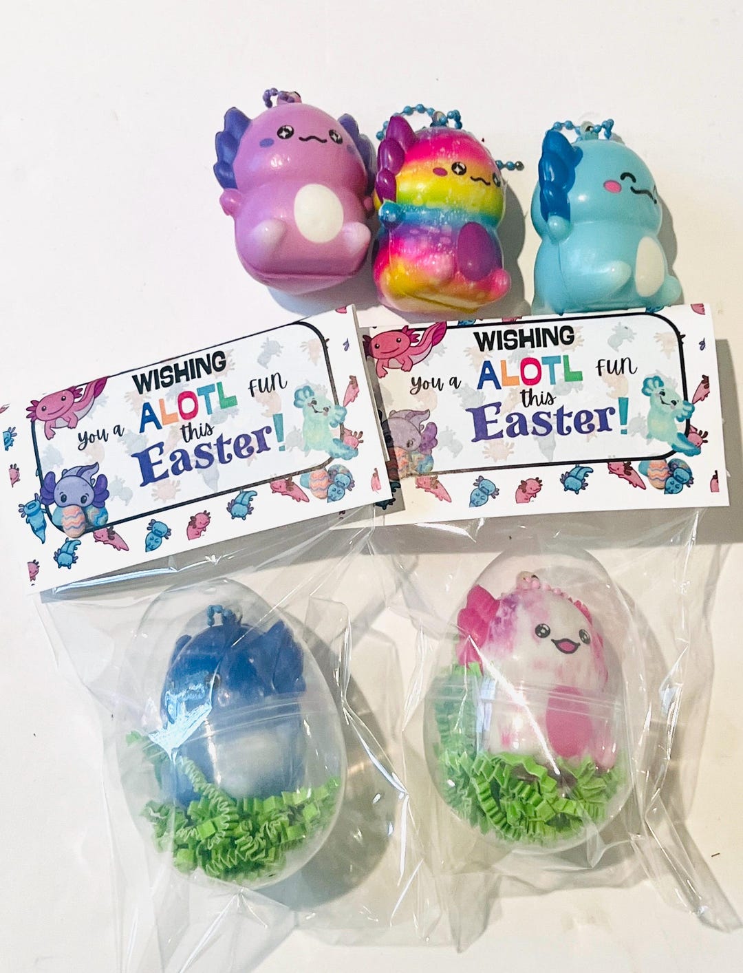 Easter Axolotl Favors for Kids/easter Basket Filler/ Easter Party ...
